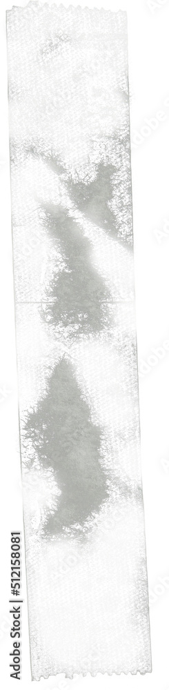 transparent adhesive tape or strip isolated with ripped paper remain ...