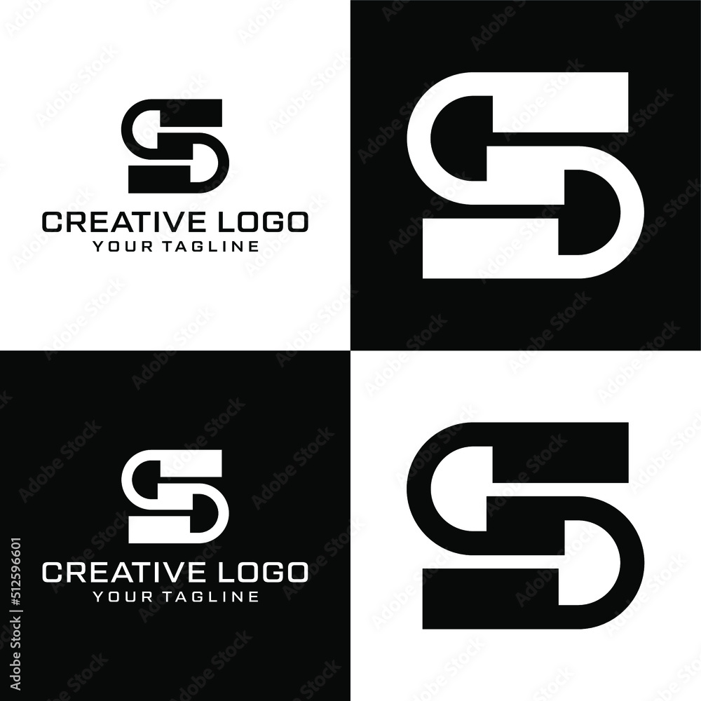 Creative letter s logo design vektor Stock Vector | Adobe Stock