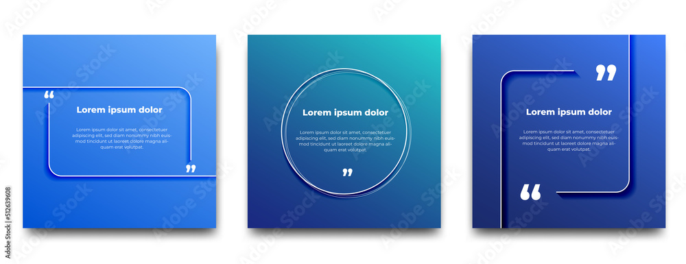 Colorful square banner design template with space for the text. Usable ...