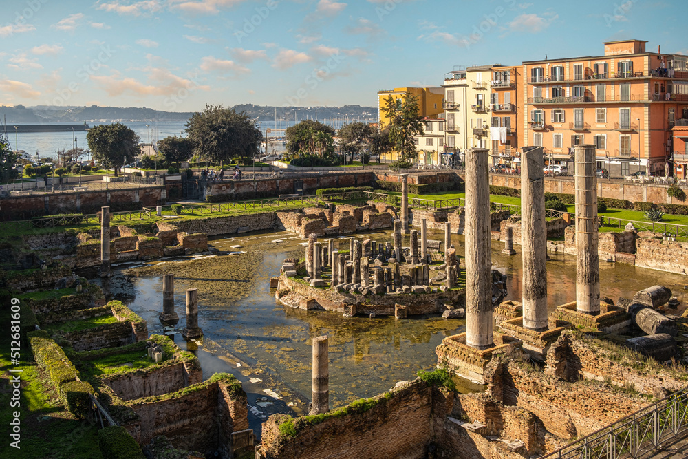 The ancient Macellum of Pozzuoli (also known as Temple of Serapis ...