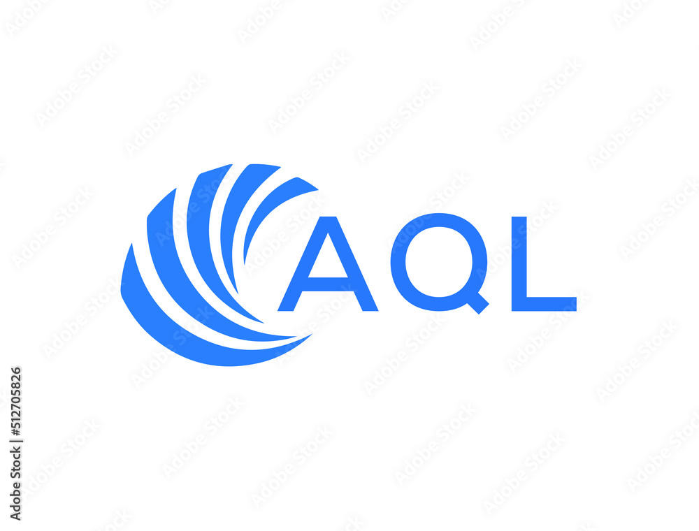 AQL Flat accounting logo design on white background. AQL creative ...