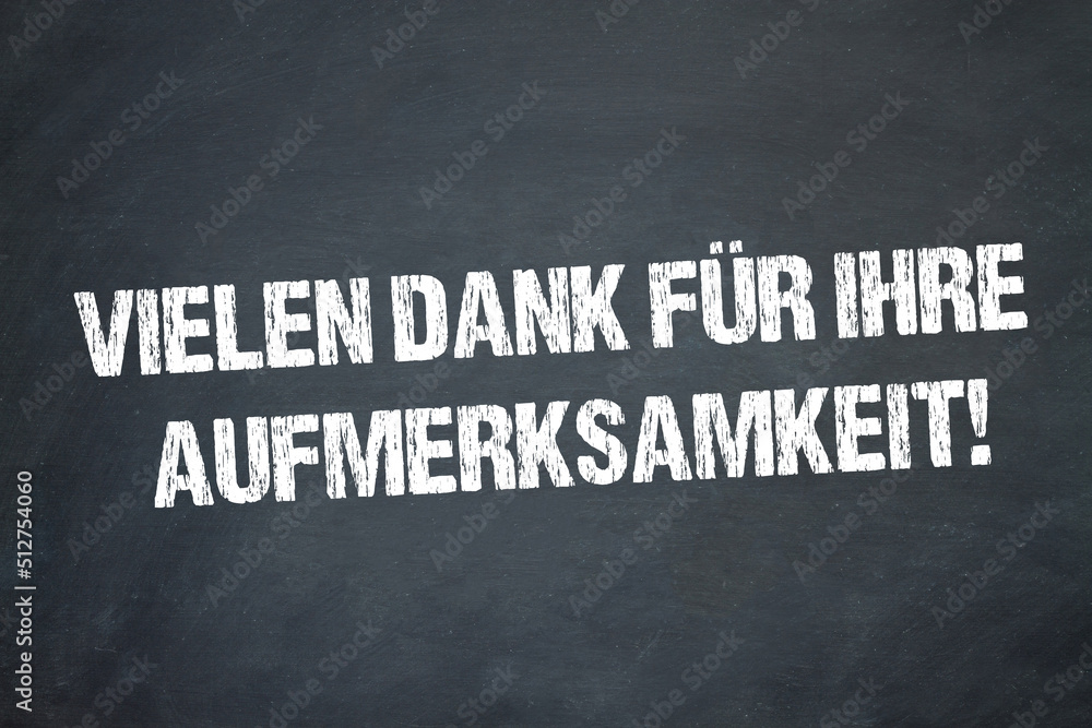 Vielen Dank für Ihre Aufmerksamkeit! Stock Illustration | Adobe Stock