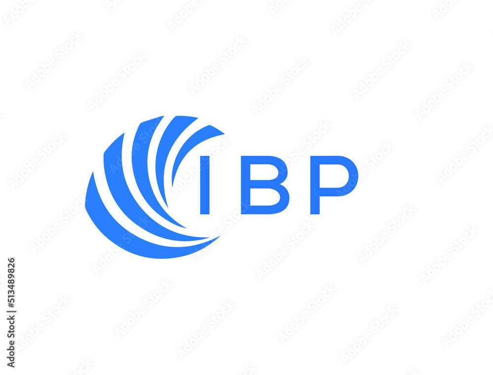 IBP Flat accounting logo design on white background. IBP creative ...