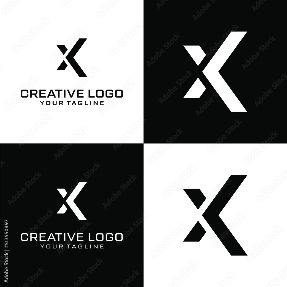 Creative letter x logo design vektor Stock Vector | Adobe Stock