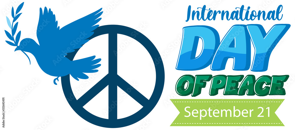 International Day of Peace Banner Design Stock Vector | Adobe Stock