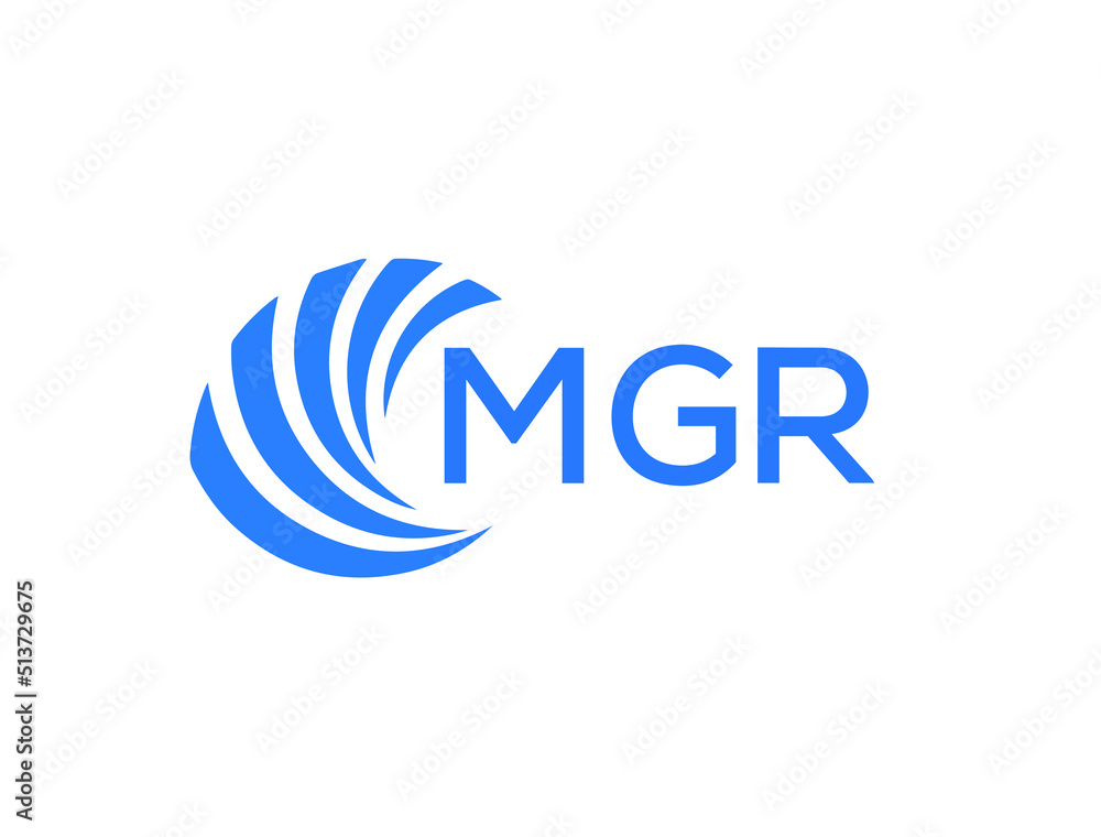 MGR Flat accounting logo design on white background. MGR creative ...