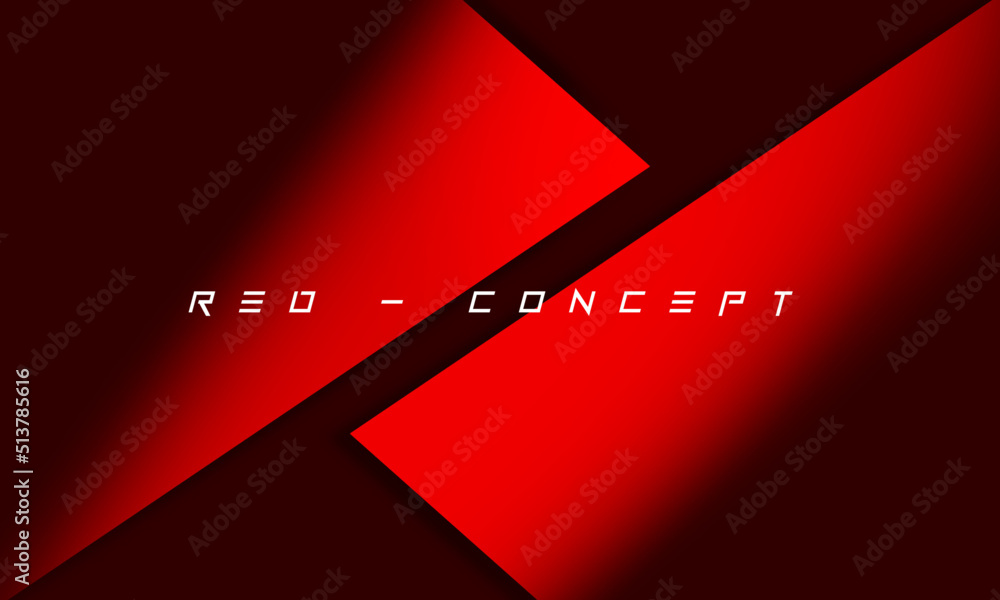 Red concept abstract geometric background design. For cover design ...