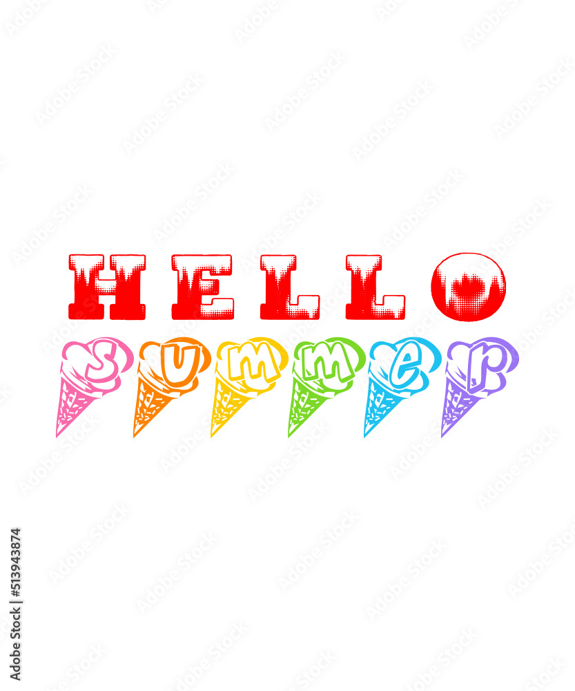 Стоковое векторное изображение «hello summer, hello summer svg, summer ...