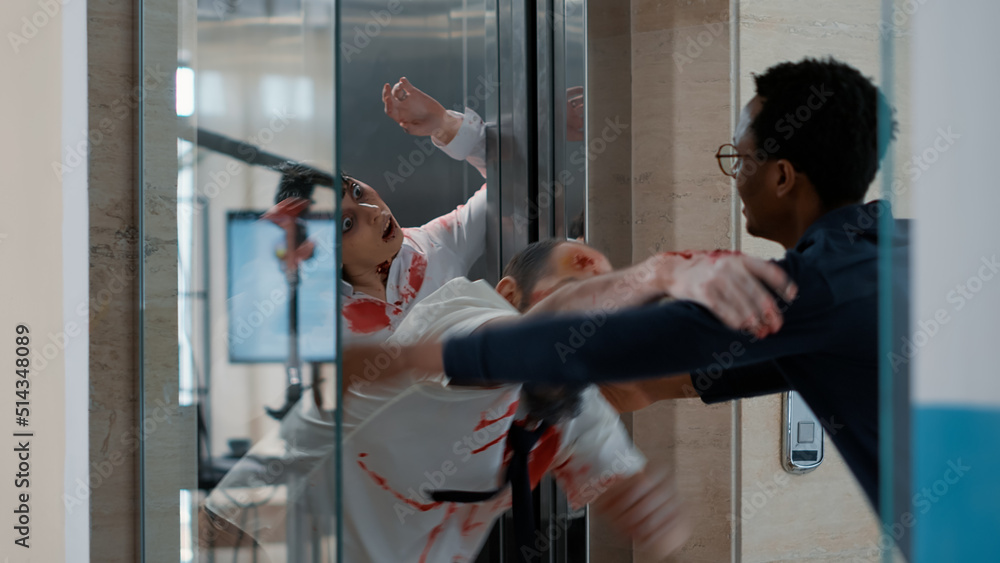 Agency employee going home when creepy looking monsters coming out of ...