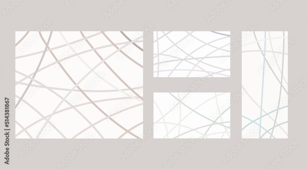 Background story board templates lines vector. Modern contemporary art ...