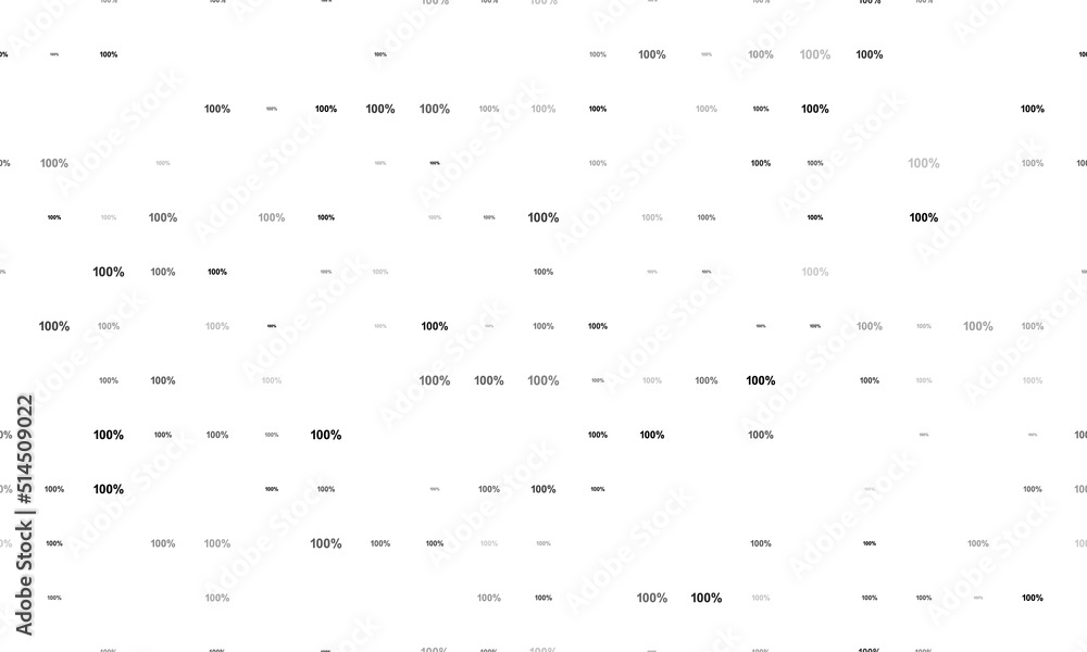 Seamless background pattern of evenly spaced black 100 percent symbols ...
