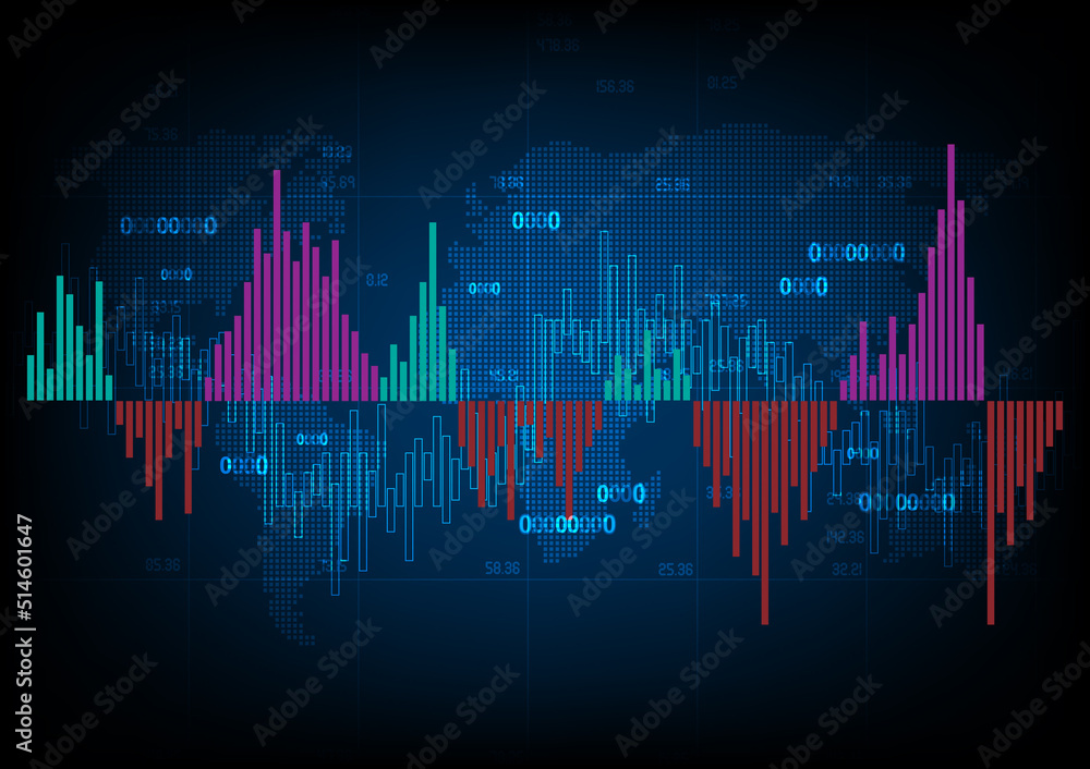 Business graph background image and chart interface business and ...
