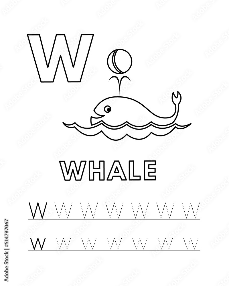 Alphabet with cute cartoon animals isolated on white background ...