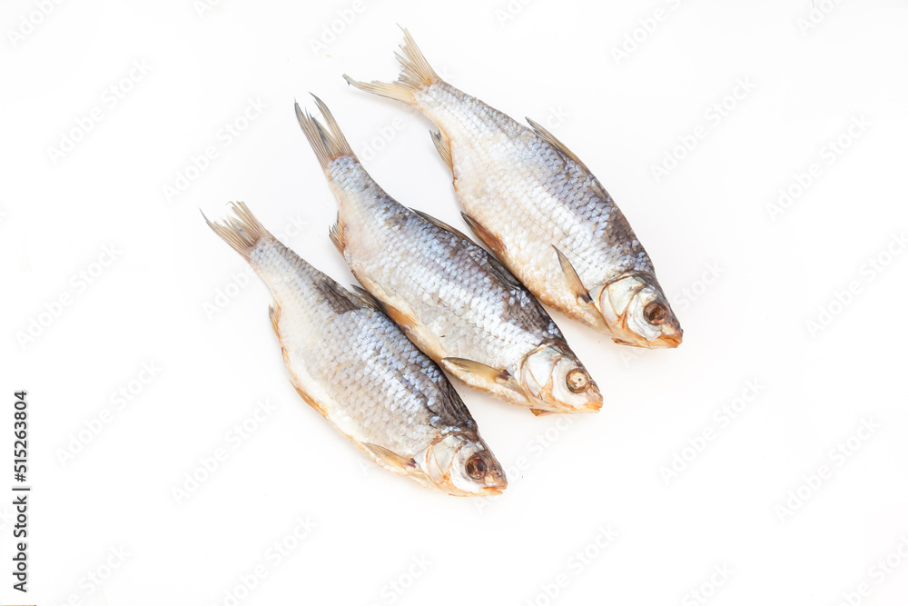 Dry fish. Seafood snack for beer. Salted sun-dried, jerked or smoked ...