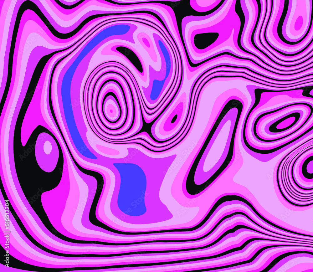 Trippy glitch background in style of psychedelic 60s and 70s parties ...