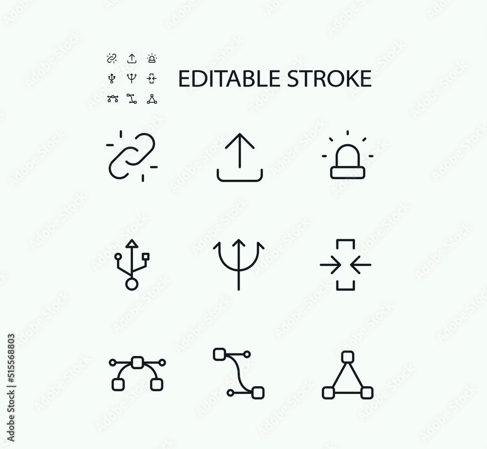 Simple Set of Tool Related Vector Line Icons. Contains such Icons as ...
