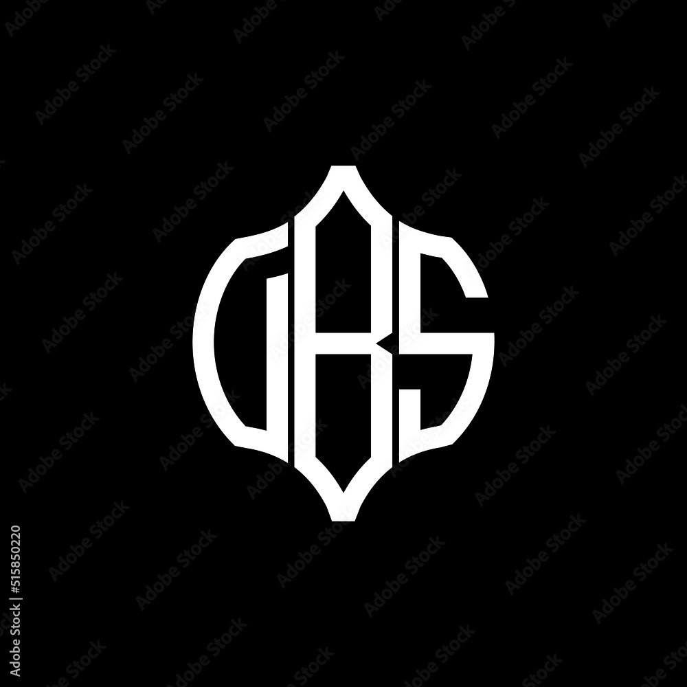 DBS letter logo. DBS best black background vector image. DBS Monogram ...