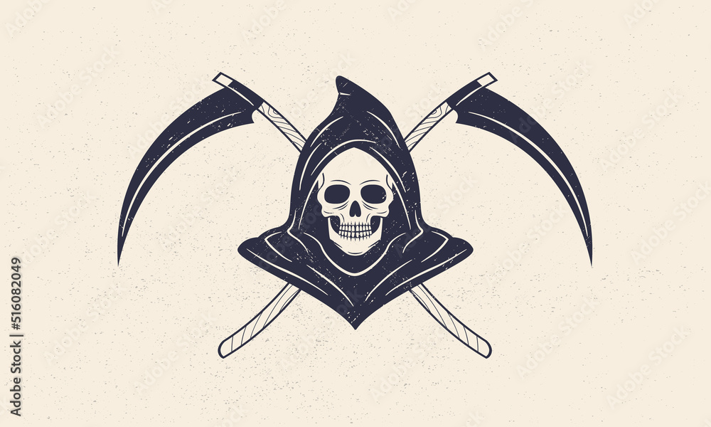 Grim Reaper Symbol Text
