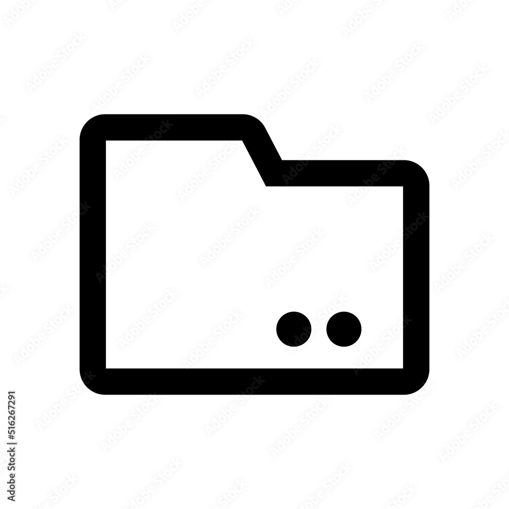 Computer folder icon. Data organization. Vector. Stock Vector | Adobe Stock