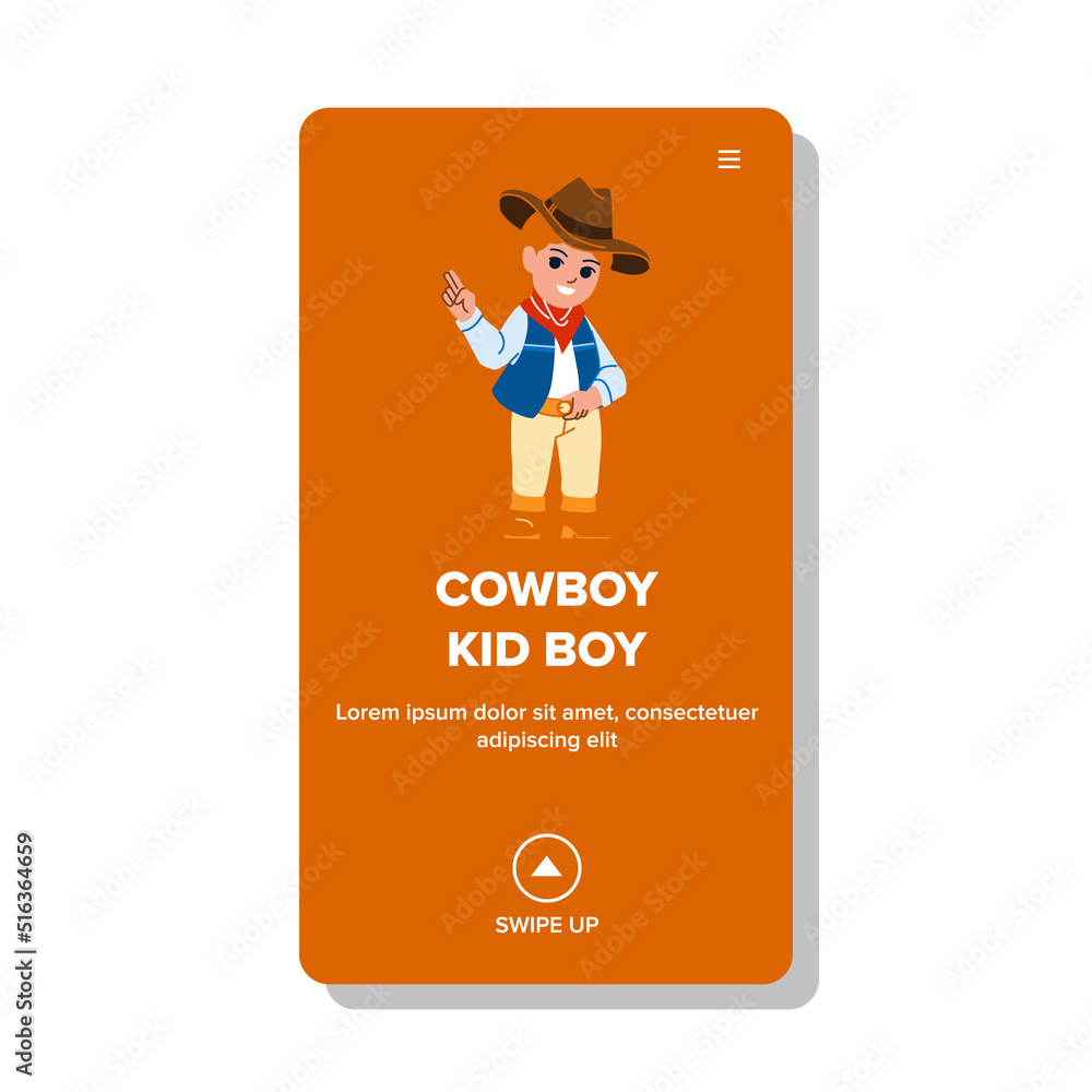 cowboy kid boy vector. child hat, western little rodeo, tucson west ...