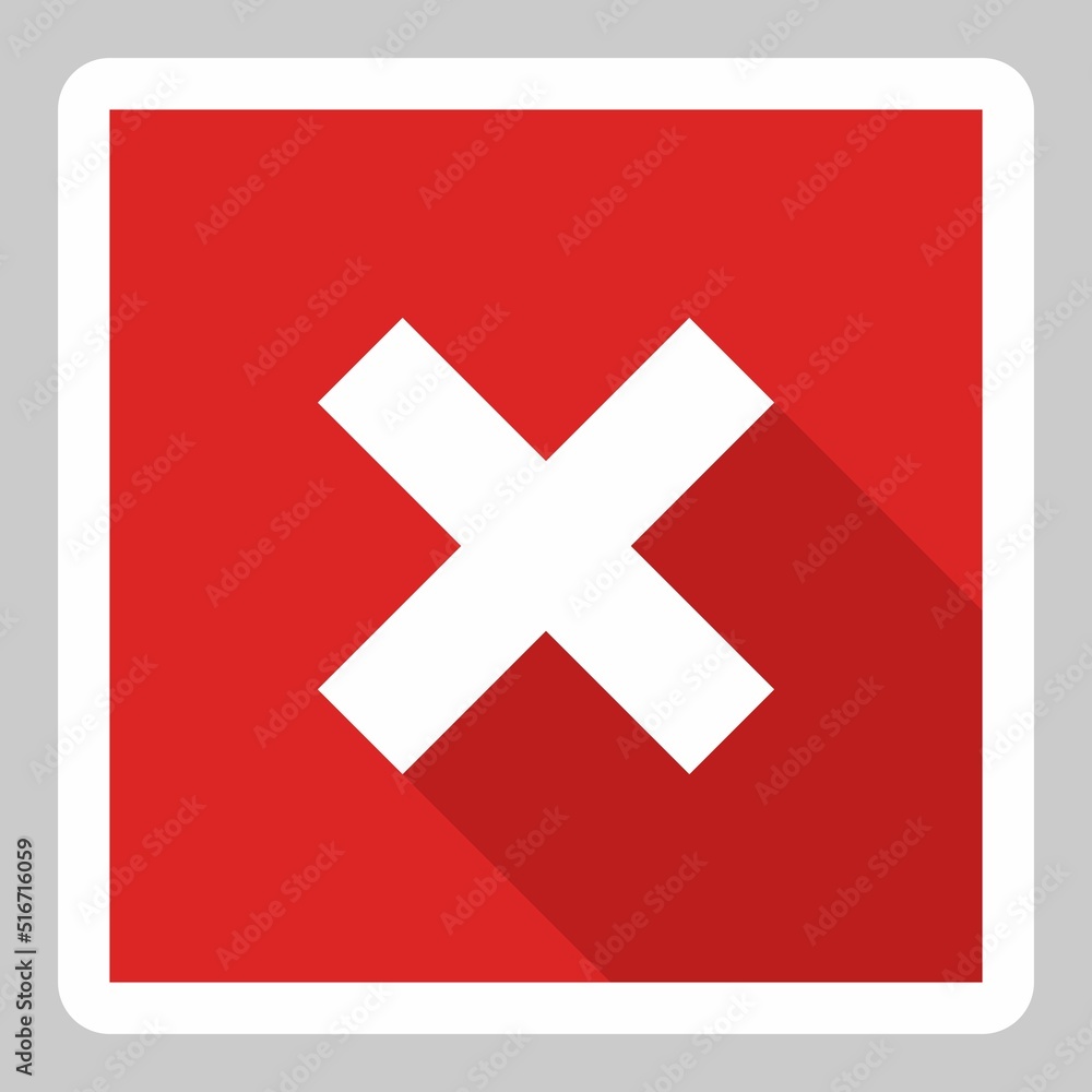 Stockvektorbilden Wrong marks, Cross marks, Rejected, Disapproved, No ...