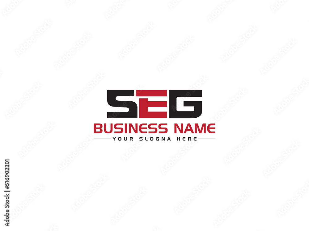 Monogram SEG Logo Icon Vector, Colorful SE s e g Logo Letter With ...