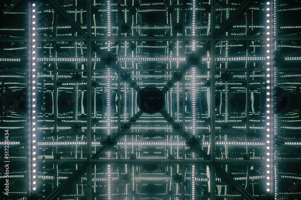 Infinity Mirror, An Optical Illusion Stock Photo | Adobe Stock