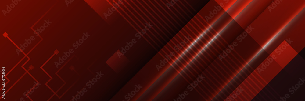 Black red technology digital banner design. Design modern luxury ...