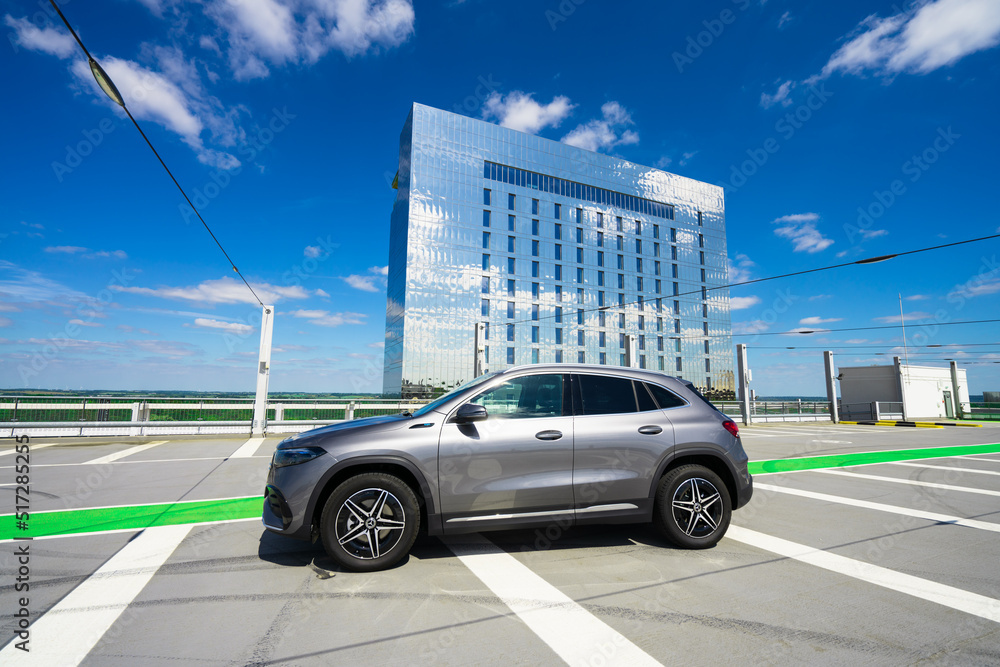 Milton Keynes,England-June 21,2022: Mercedes Benz EQA 250 fully ...