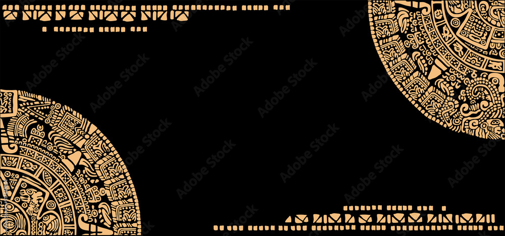 Vector de Stock Frame of symbols, letters, masks and images of the ...