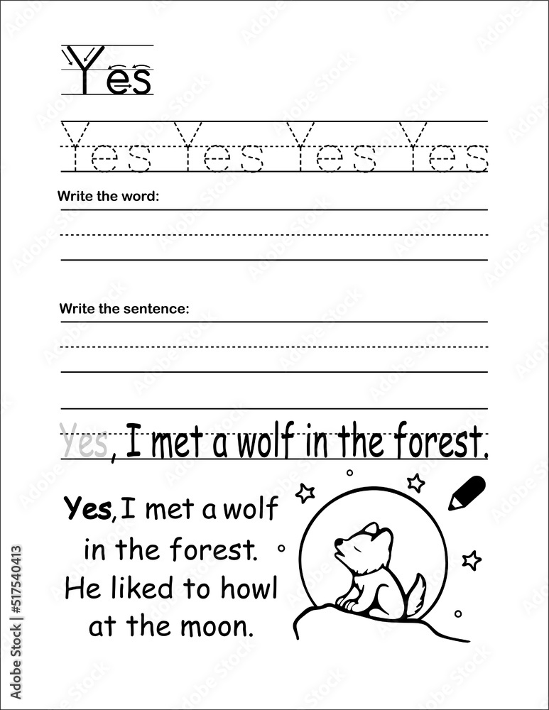 Ilustración de Stock Printable Preschool Educational Pages.Worksheets ...