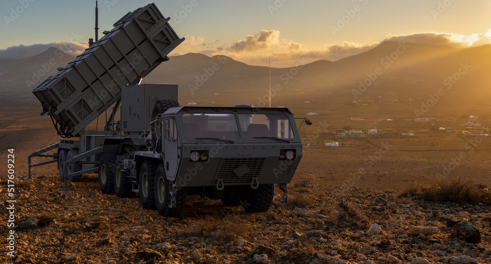Foto de Stock MIM-104 Patriot - American surface-to-air missile system ...