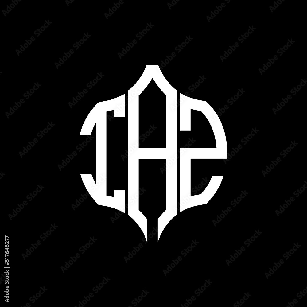 IAZ letter logo. IAZ best black background vector image. IAZ Monogram ...