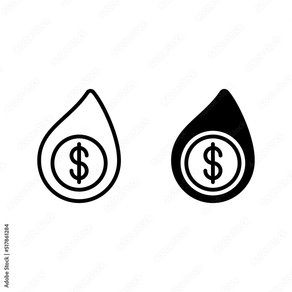 liquidity icon with outline and solid line style. Suitable for website ...