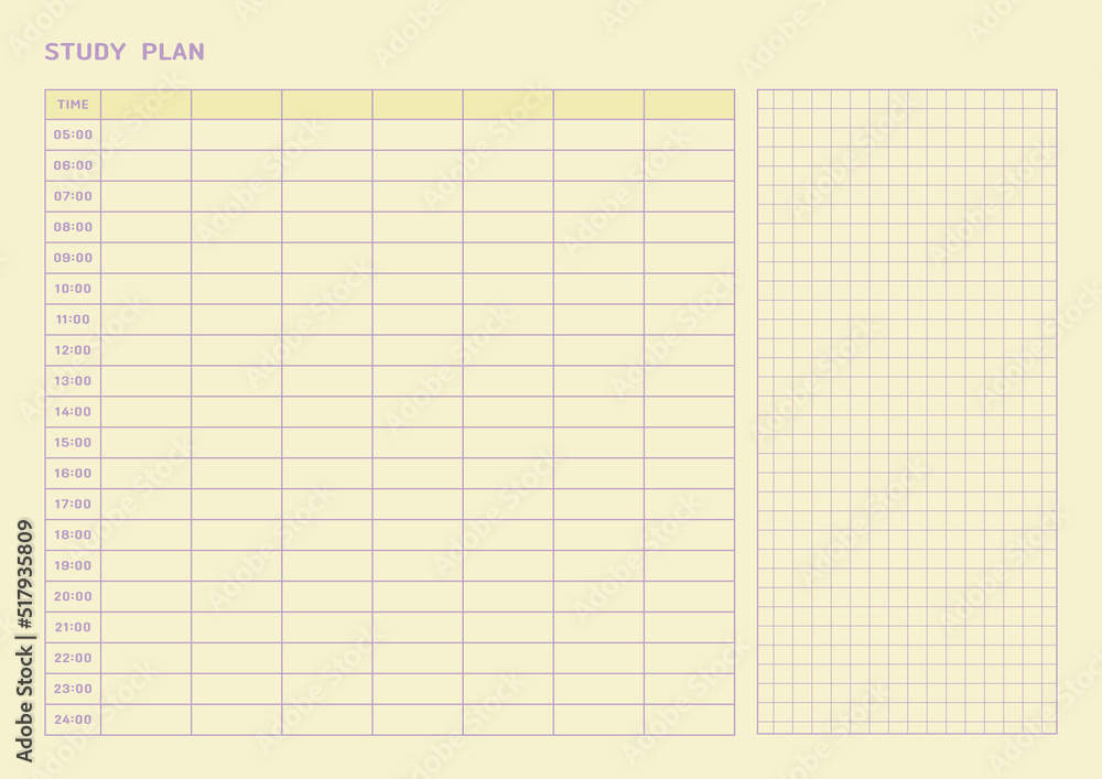 Note, scheduler, diary, calendar planner document template illustration ...