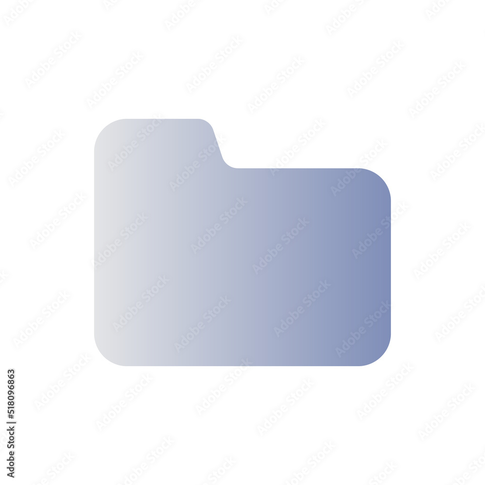 Vector de Stock Folder flat gradient color ui icon. Files storage. Directory structure. Desktop ...