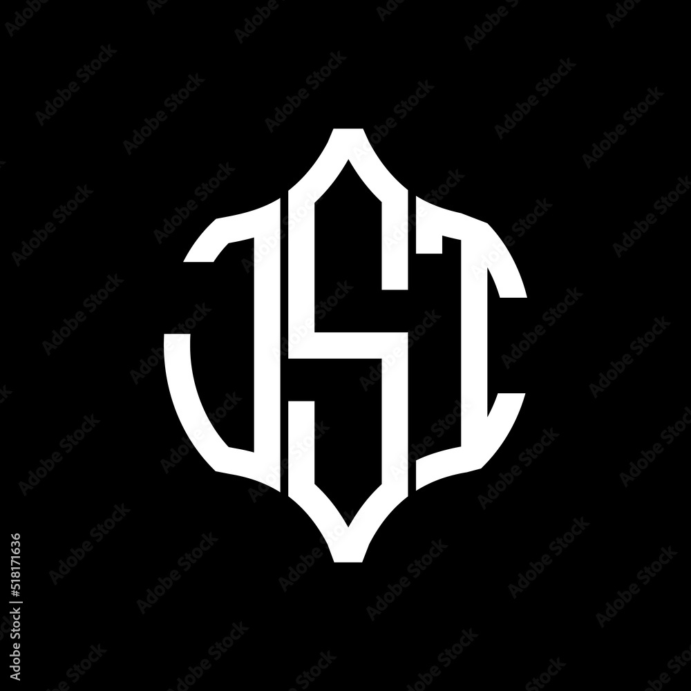 JST letter logo. JST best black background vector image. JST Monogram ...