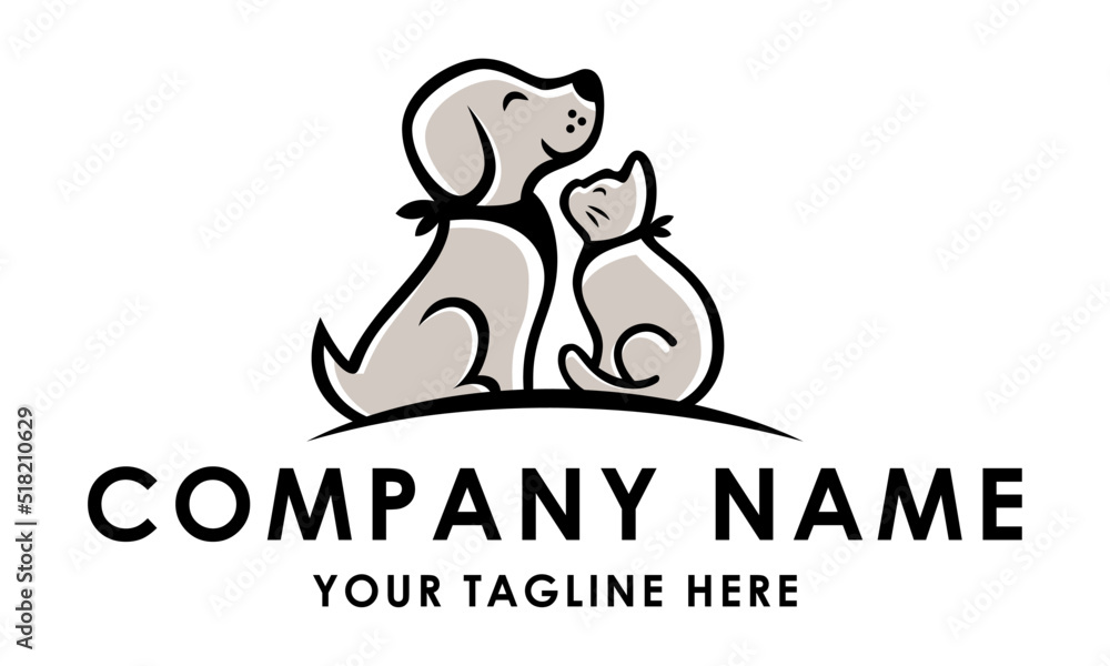 Vector image of animal logo design on white background Stock Vector ...