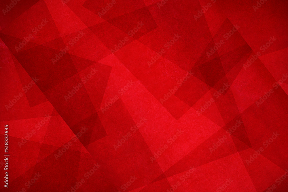 Red triangle background design with texture, abstract light and dark ...