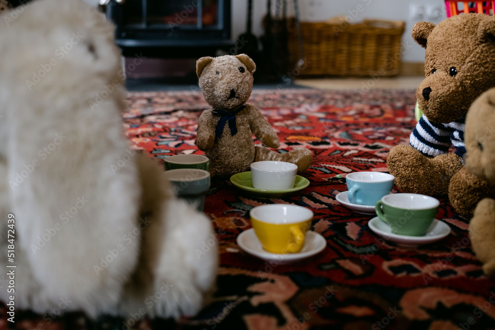 teddy bear tea party Stock Photo | Adobe Stock