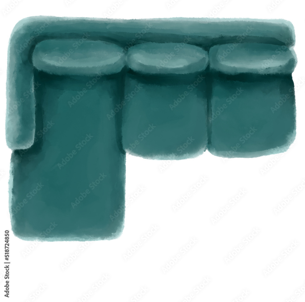 L-shape large sofa top view plan drawing layout mock for interior ...