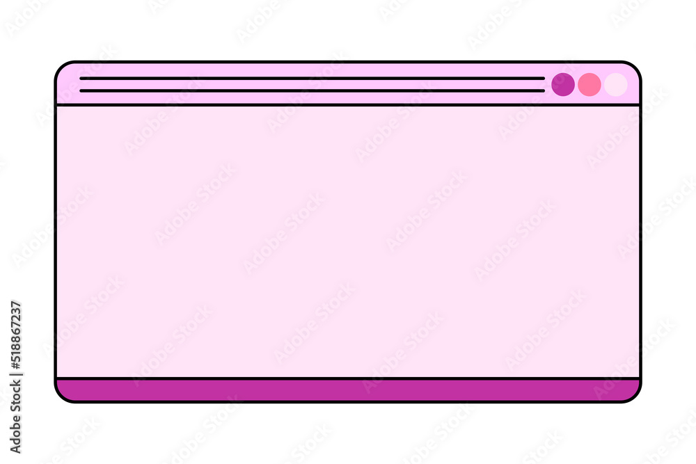 Web banner template in retro computer interface style. Retrowave design ...
