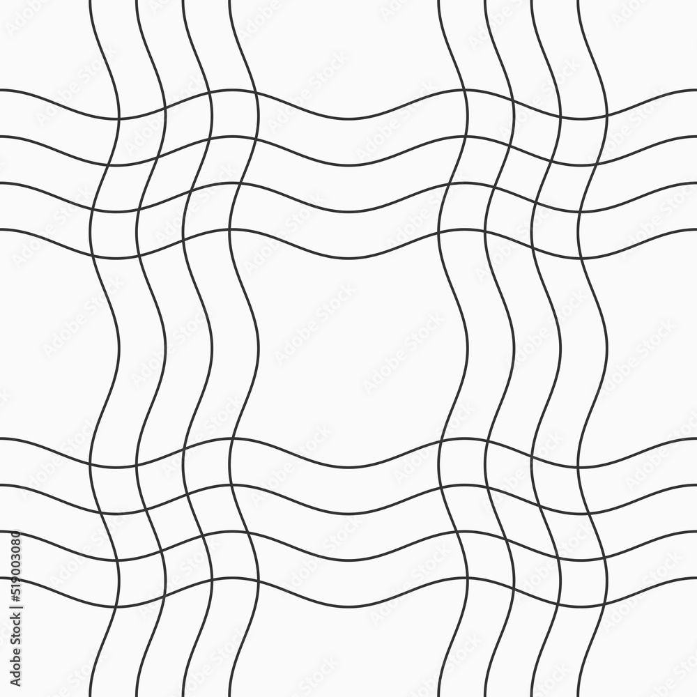 Abstract seamless pattern with horizontal and vertical wavy lines ...