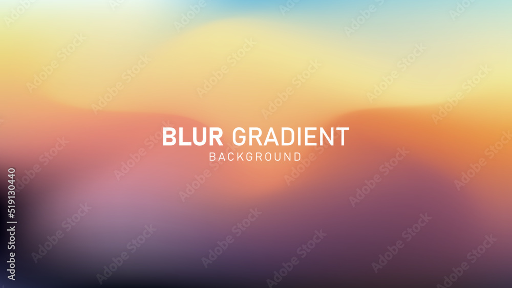 Colorful modern gradient blur background design Stock Vector | Adobe Stock