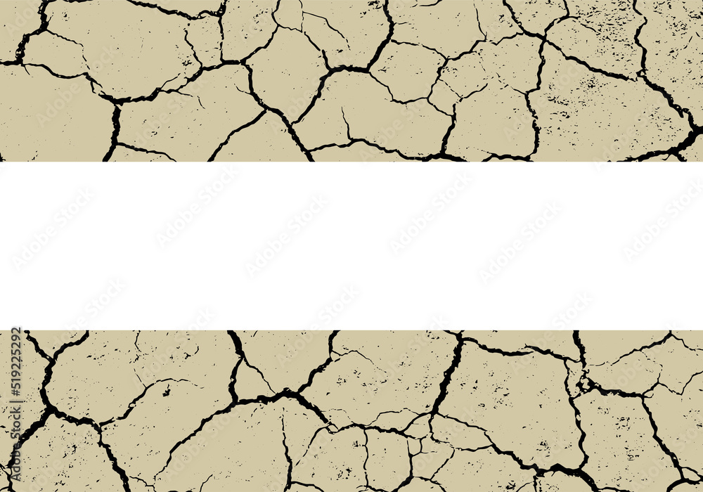 Plantilla para sequía. Fondo de terreno que sufre la sequía con espacio ...
