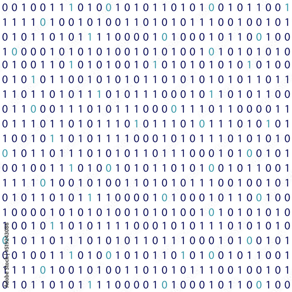 Vector streaming binary code background for Big Data and technology ...