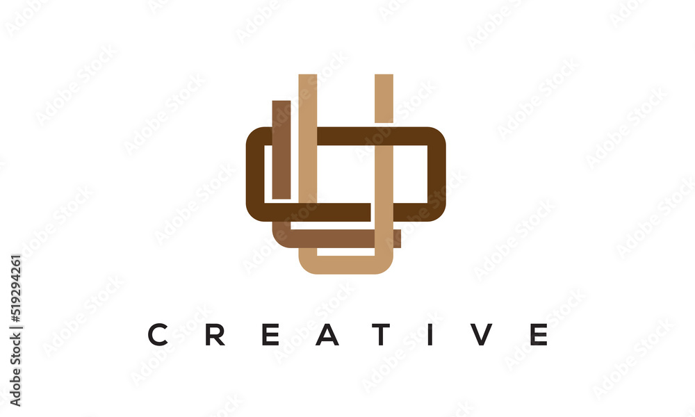 UOL initial monogram logo, creative typography logo vector template ...