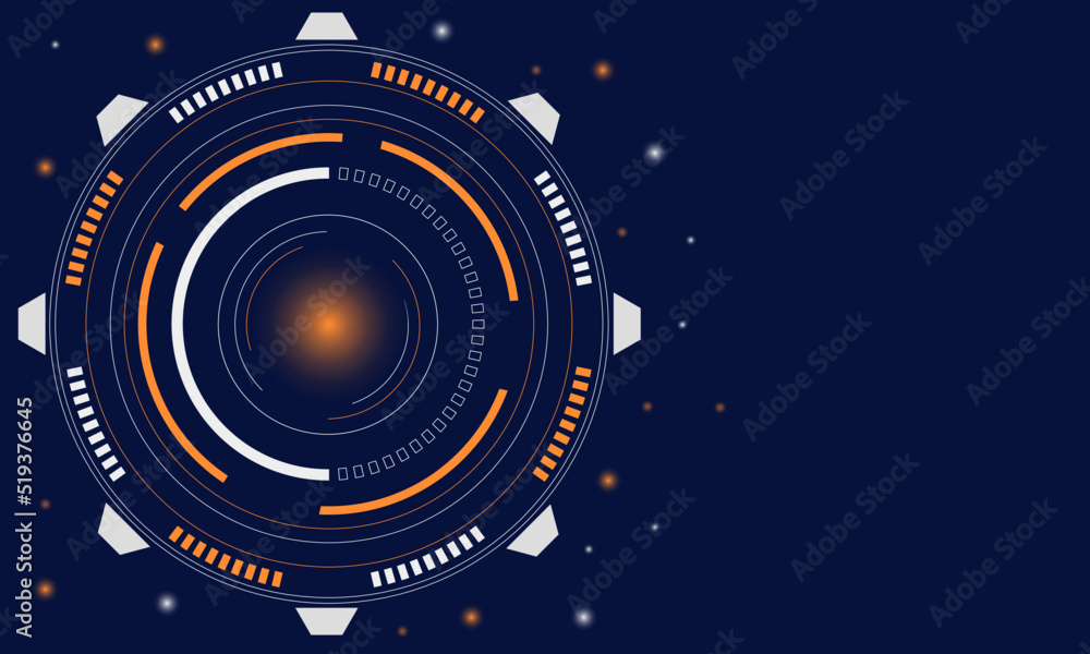 Modern abstract cyber technology background Stock Vector | Adobe Stock