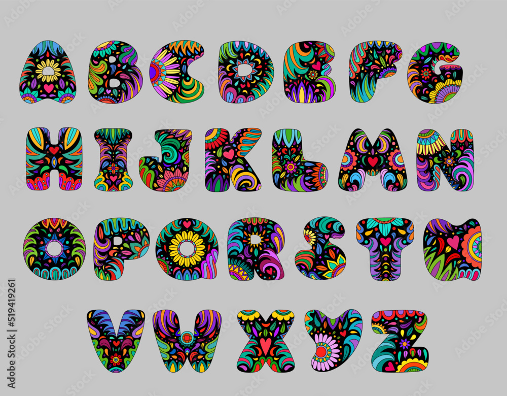 Day of the Dead alphabet. Dia de los muertos font. Day of the dead and ...