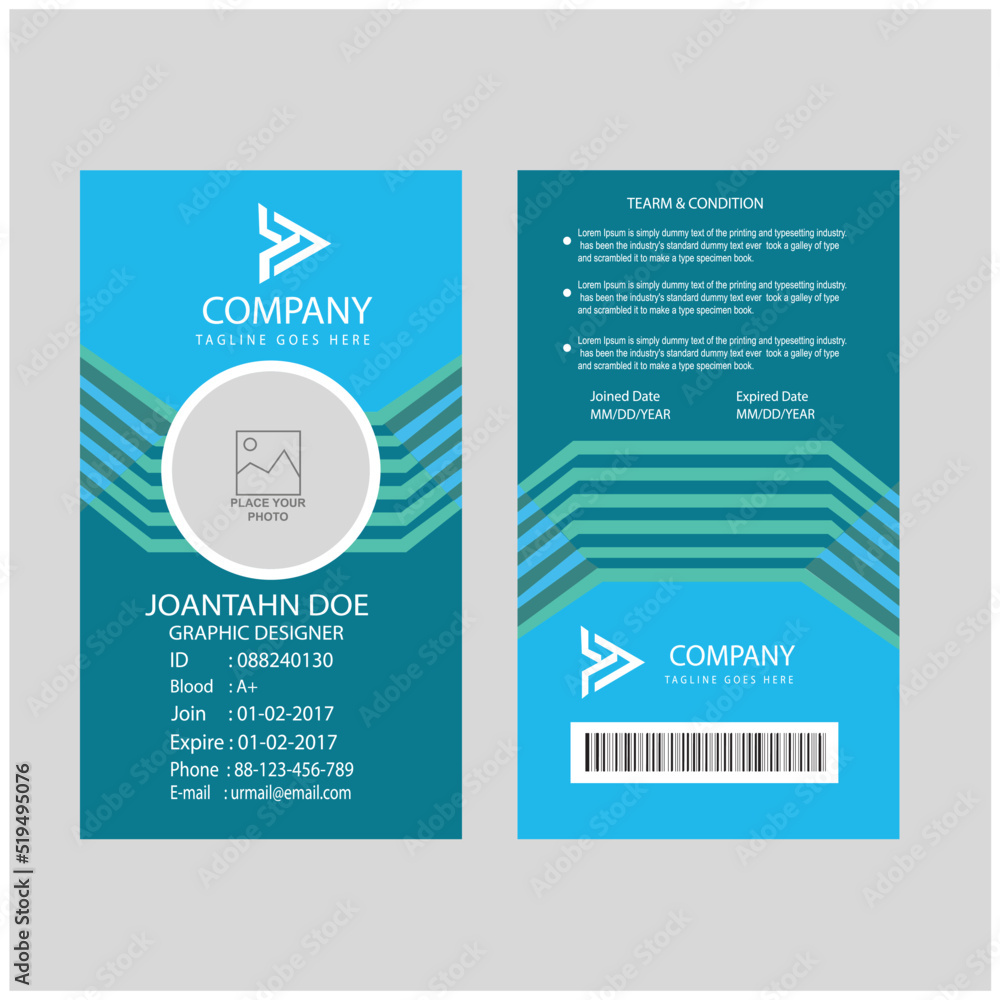 Best company id card, Business Id Card, Creative Id Card, Professional ...